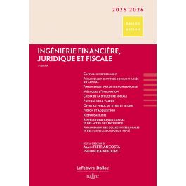 Ingénierie financière, juridique et fiscale 2025/2026